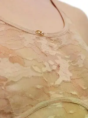 DIESEL® Lace Racerback Bodysuit - Neutrals