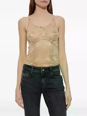 DIESEL® Lace Racerback Bodysuit - Neutrals