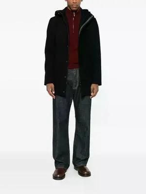 MANUEL RITZ Hooded Coat - Black