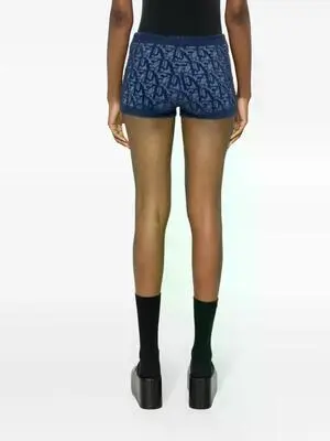 Palm Angels Monogram-jacquard Knitted Shorts