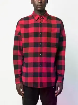 Palm Angels Logo-print Checked Shirt