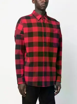 Palm Angels Logo-print Checked Shirt