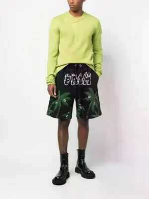 Palm Angels Palm-print Sweatshorts