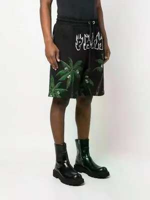 Palm Angels Palm-print Sweatshorts