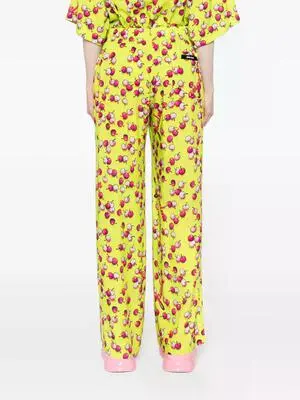 Palm Angels Cherries-patterned Flared Trousers