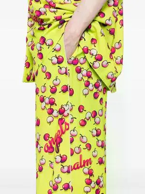 Palm Angels Cherries-patterned Flared Trousers