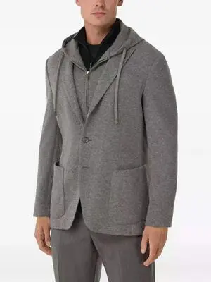 Boggi Milano Madison Hooded Blazer