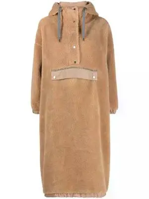 Brunello Cucinelli Faux-fur Midi Cape