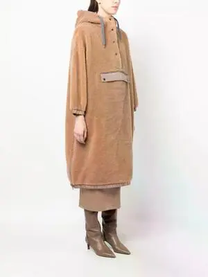 Brunello Cucinelli Faux-fur Midi Cape