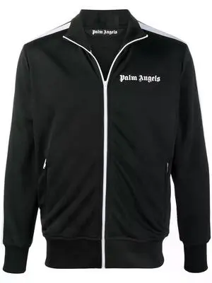 Palm Angels Logo-print Track Jacket - Black
