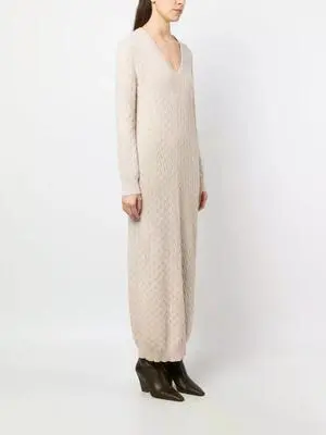 Brunello Cucinelli V-neck Knitted Dress
