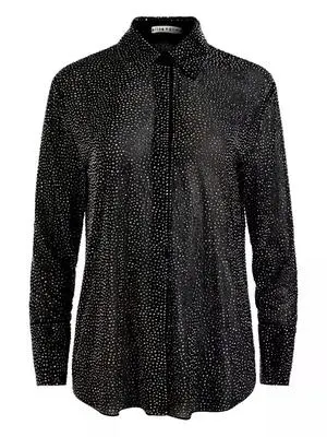 Alice + Olivia Crystals-embellished Button-down Shirt