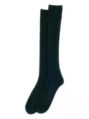 ANT45 Tino Ribbed Knee-high Socks - Green