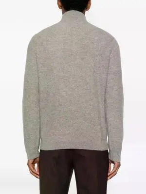 Vince Zip Mock-neck Sweater