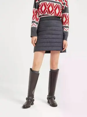 Brunello Cucinelli Padded-design Mini Skirt