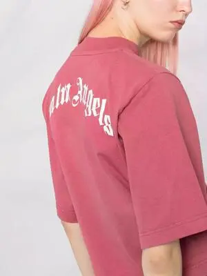 Palm Angels Bear-print Cropped T-shirt