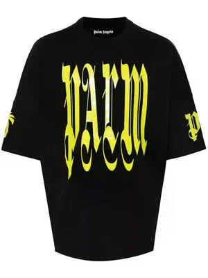 Palm Angels Gothic Logo-print T-shirt