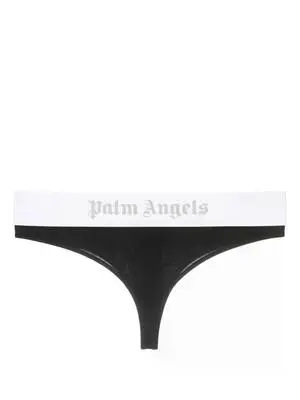 Palm Angels Logo Band Thong - Black