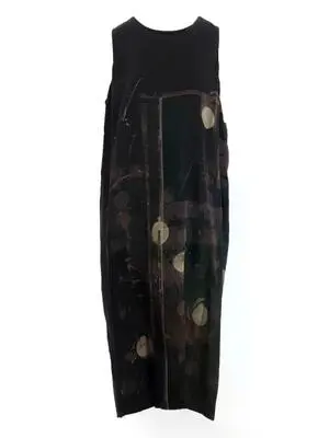 Y’s Printed Sleeveless Midi Dress