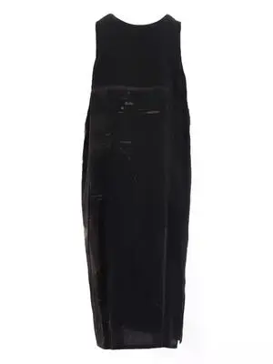 Y’s Printed Sleeveless Midi Dress