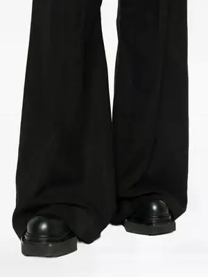 Rick Owens Zip Cotton Trousers - Black