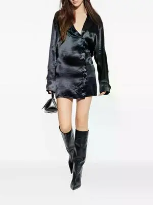 Attico Buttoned Mini Dress