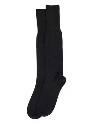 ANT45 Ribbed Wool-blend Socks - Grey