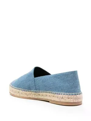 Palm Angels Logo-embroidered Denim Espadrilles