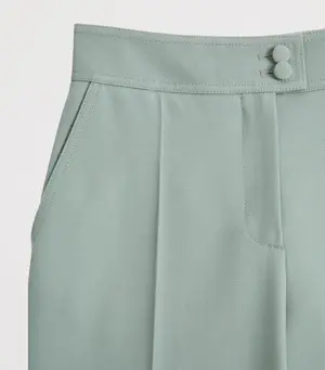 Valentino Garavani Wool Twill Flared Trousers