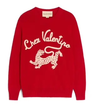 Valentino Garavani Wool Graphic Sweater
