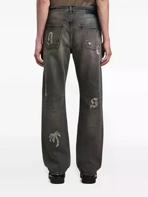 Palm Angels Logo-patch Loose Jeans