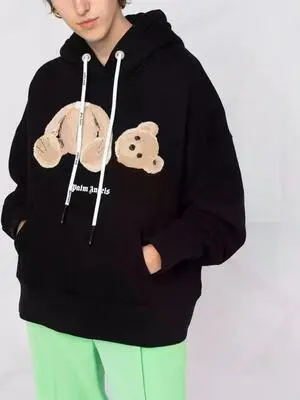 Palm Angels Broken Bear Cotton Hoodie