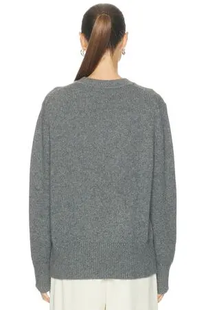 Renggli Oversized Crewneck Sweater - Pebble