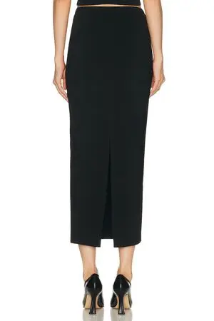 HIGH SPORT Long Lawton Skirt - Black
