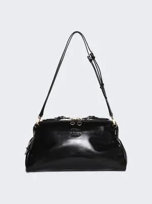 Glossy Leather Shoulder Bags