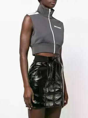 Palm Angels Logo-print Zip-up Vest