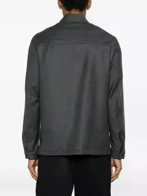 MANUEL RITZ Patch-pocket Shirt Jacket - Grey