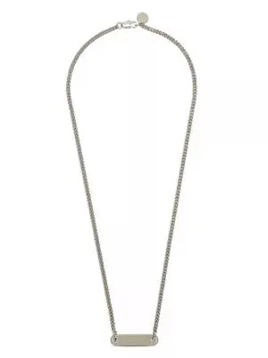Palm Angels Logo-engraved Necklace - Silver