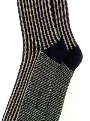 ANT45 Striped Ribbed Capri Socks