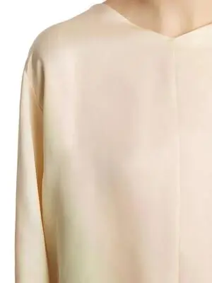 Khaite Durion Tie-back Blouse - Neutrals