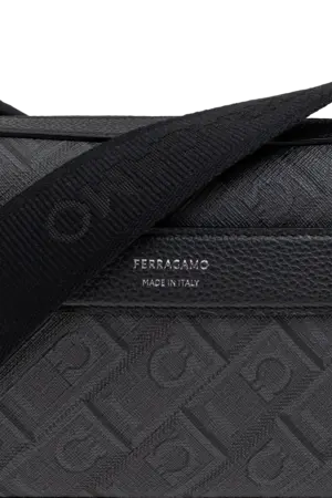 FERRAGAMO Shoulder Bag With Monogram - Grey
