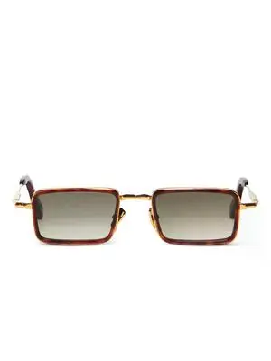 JOHN DALIA Square Frame Sunglasses - Brown