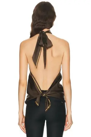 Burberry Scarf Halter Top