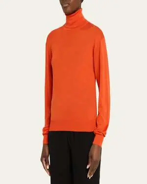 Saint Laurent Cashmere-silk Turtleneck Sweater