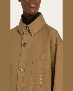 Saint Laurent Bellechasse Pocket Overshirt