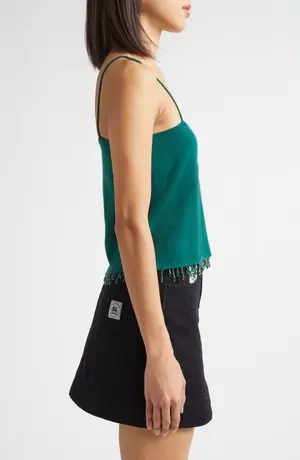 BODE Lodge Beaded Cashmere Camisole