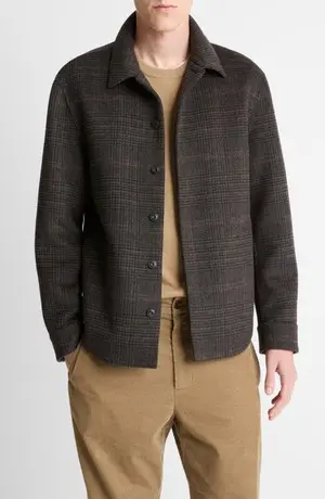 Vince Splittable Wool Blend Shirt Jacket