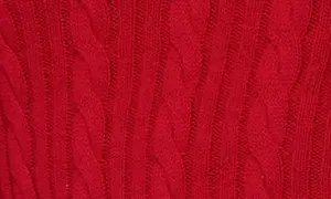 EDIKTED Ashlee V-neck Cable Knit Sweater