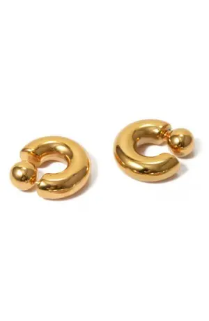 MACRAE & CO. Two-way Hoop Earrings - Gold