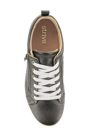 STRIVE Talia Leather Sneaker - Black